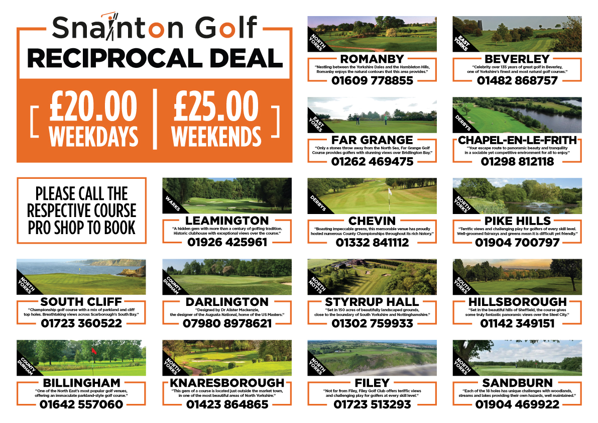 Snainton Reciprocal Deal – Filey Golf Club